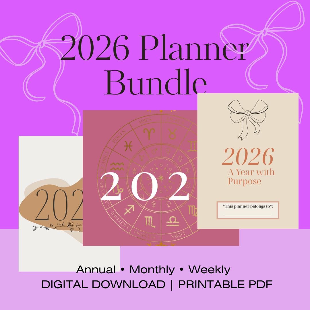 2026 Planner Bundle – Complete Planner + Weekly Planner + Monthly ...