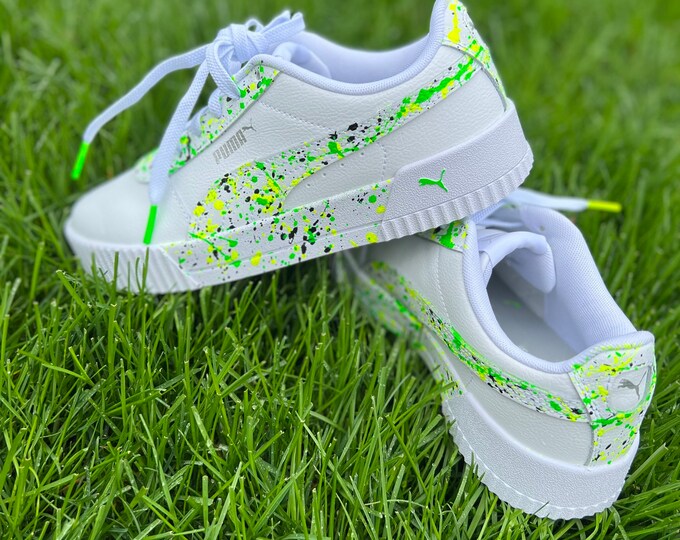 Custom Puma Sneakers. Mens, Women’s or Youth. Made to Order. Neon ...