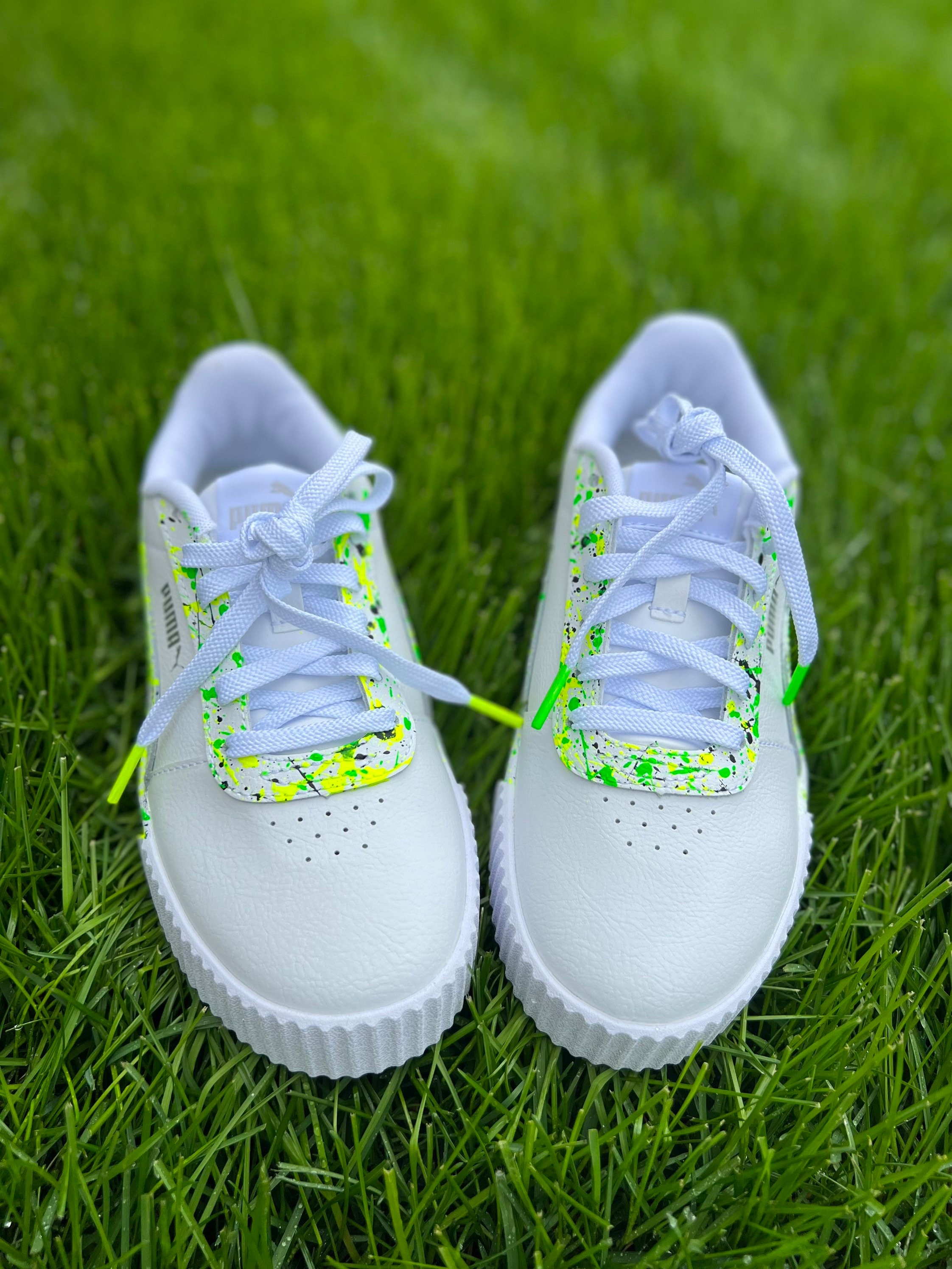 Custom Puma Sneakers. Mens, Womens or Youth. Made to Order. Neon ...