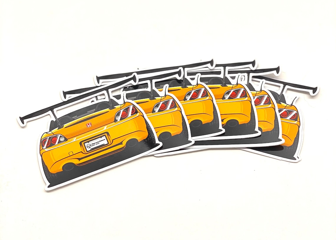 Honda S2000 Sticker AP2 3" Yellow Red White Black JDM 1 Sticker - Etsy
