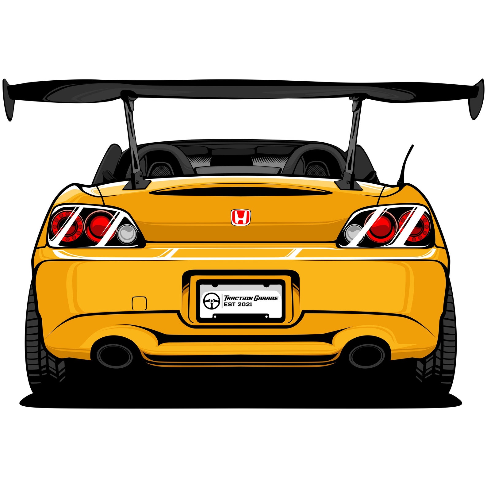 Honda S2000 Sticker AP2 3" Yellow Red White Black JDM 1 Sticker - Etsy