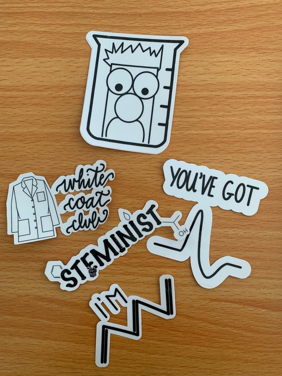 Science Pun Stickers L Microbiology Cell Biology Medicine | Etsy