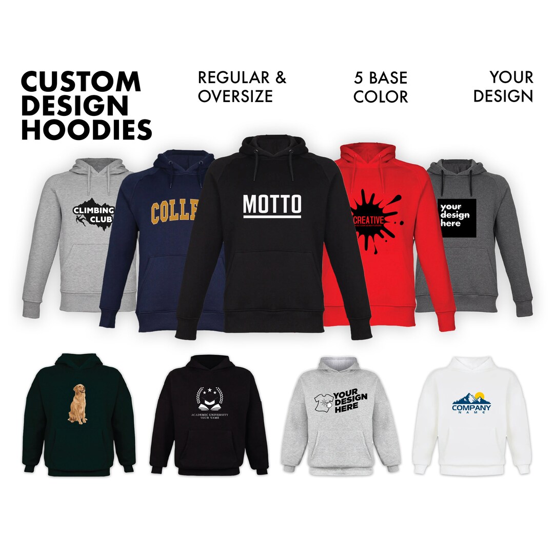 Custom Made Hoodie - Your Design - Etsy