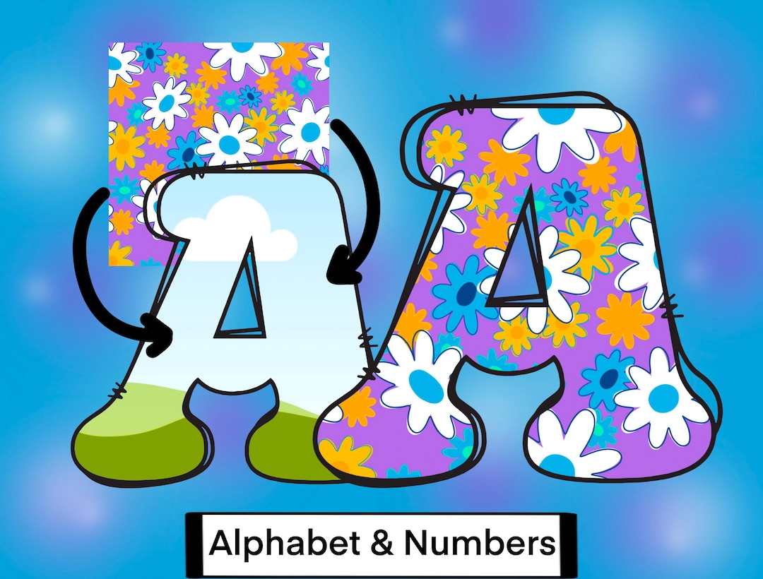 Canva Alphabet Template, Canva Frames, Easy Drag and Drop, Create Your ...