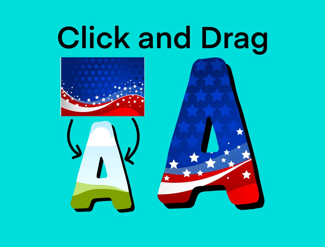 Canva Frames, Drag and Drop Alphabet Template, Easy to Use, Canva ...