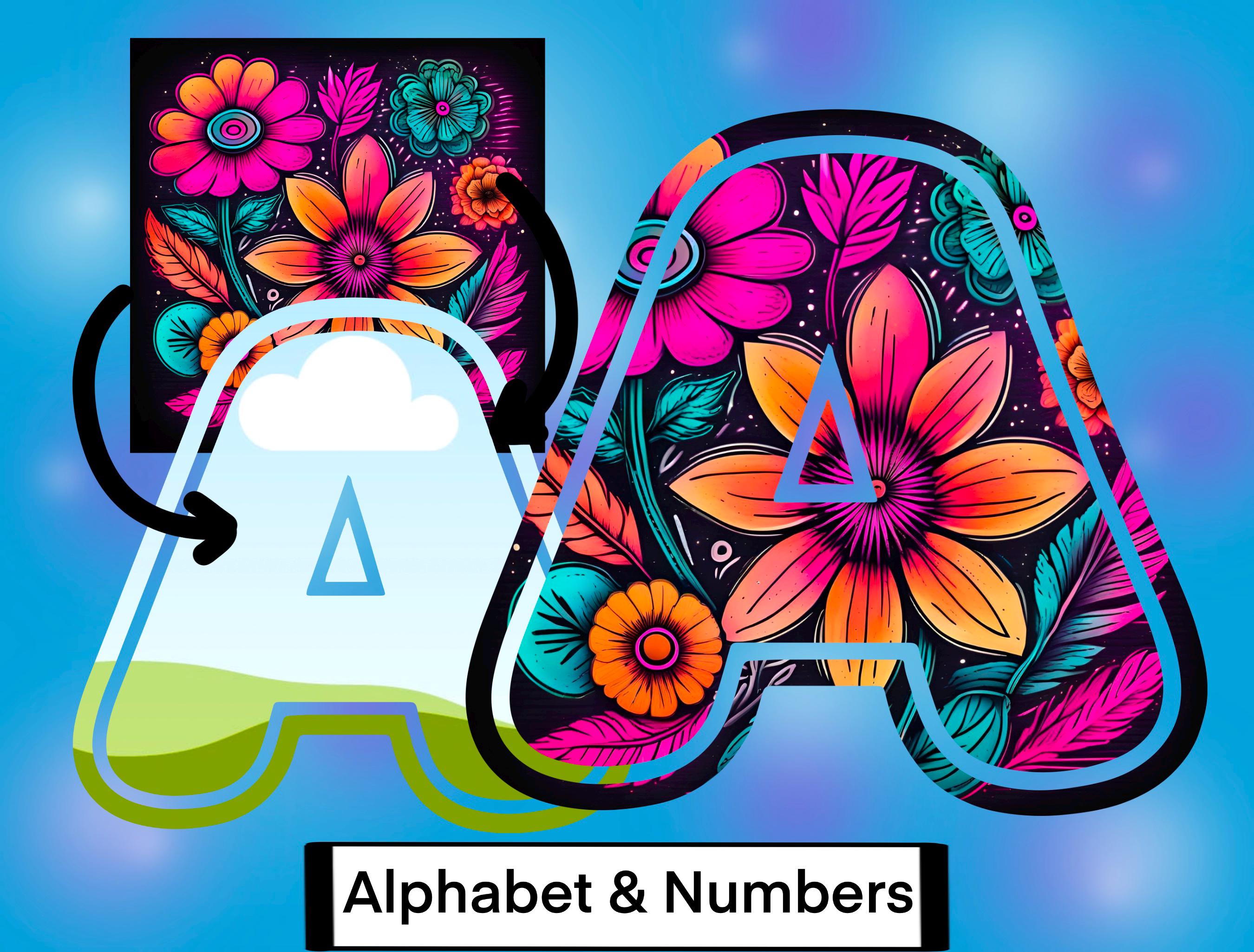 Canva Alphabet Template, Canva Frames, Easy Drag and Drop, Create Your ...