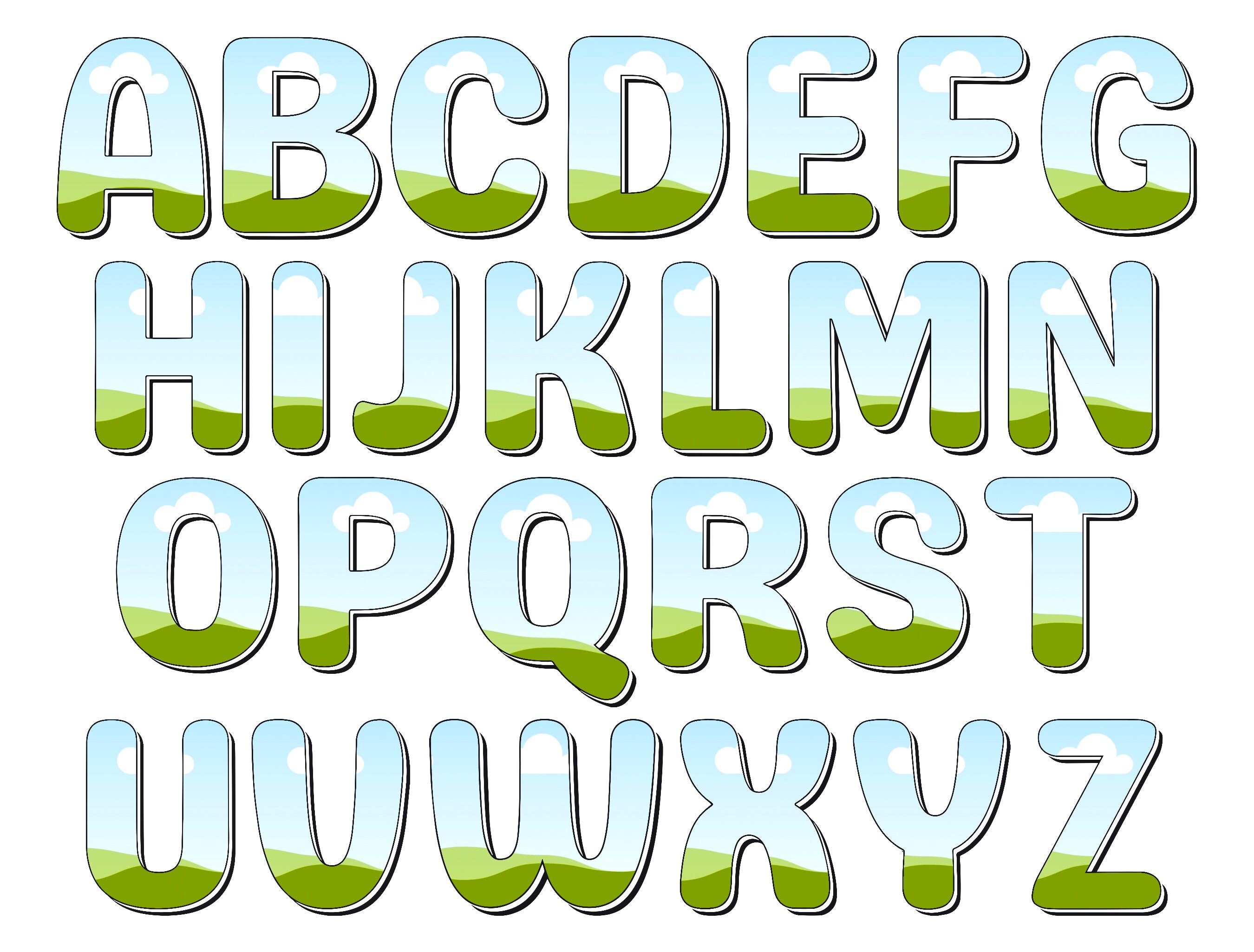 Canva Alphabet Template, Canva Frames, Easy Drag and Drop, Create Your ...