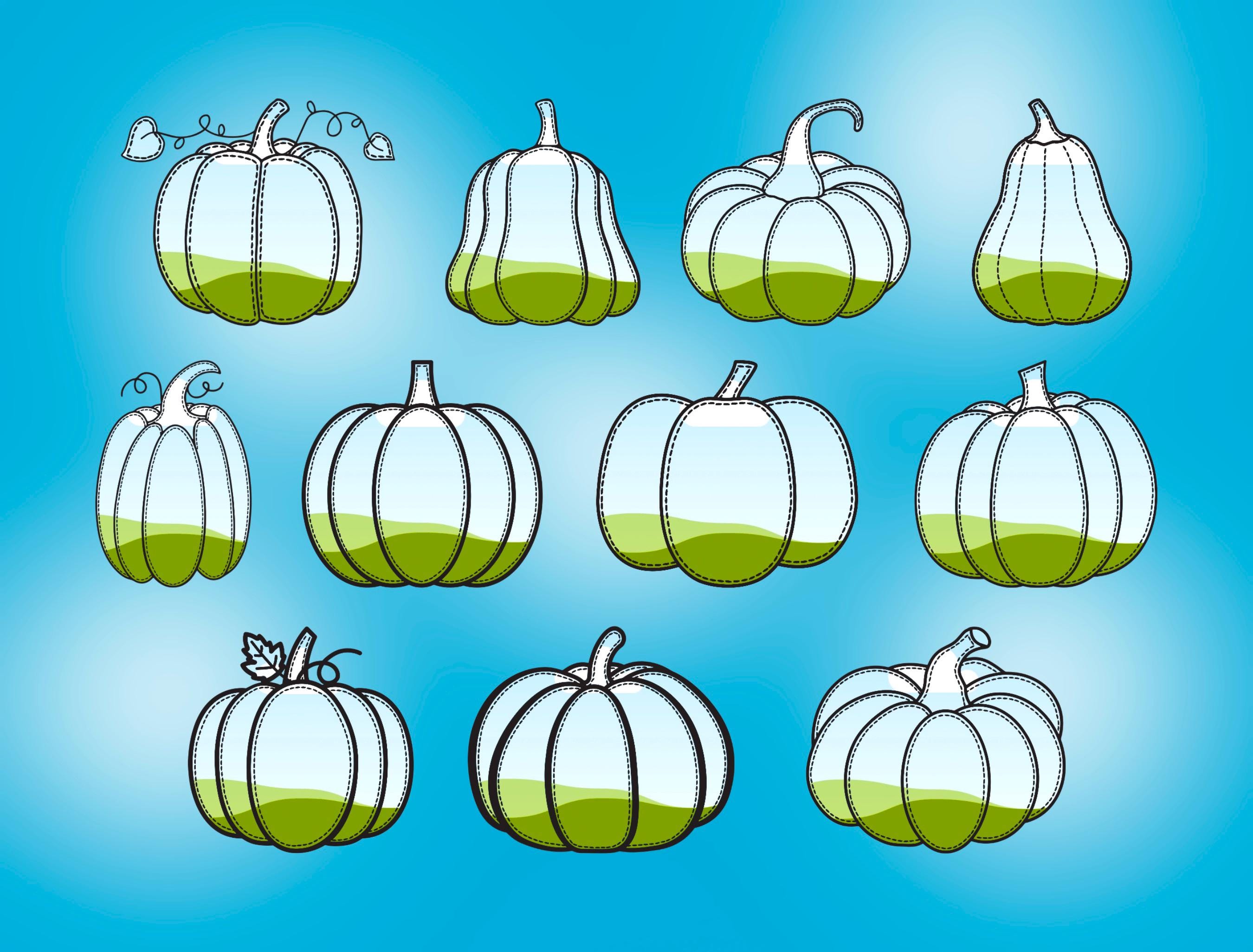 Fill Your Own Canva Template Frames, Stitched Pumpkin Canva Frames ...