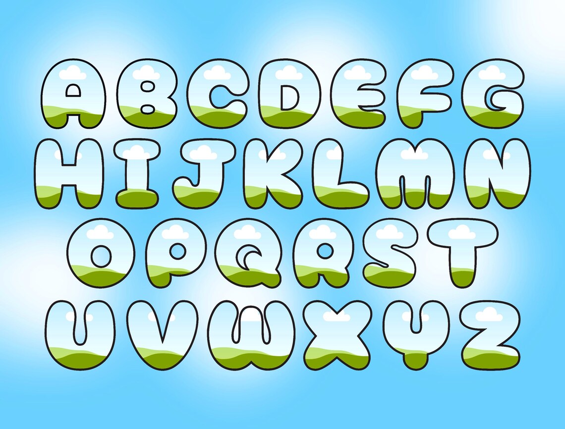 Canva Alphabet Template, Canva Frames, Easy Drag and Drop, Create Your ...