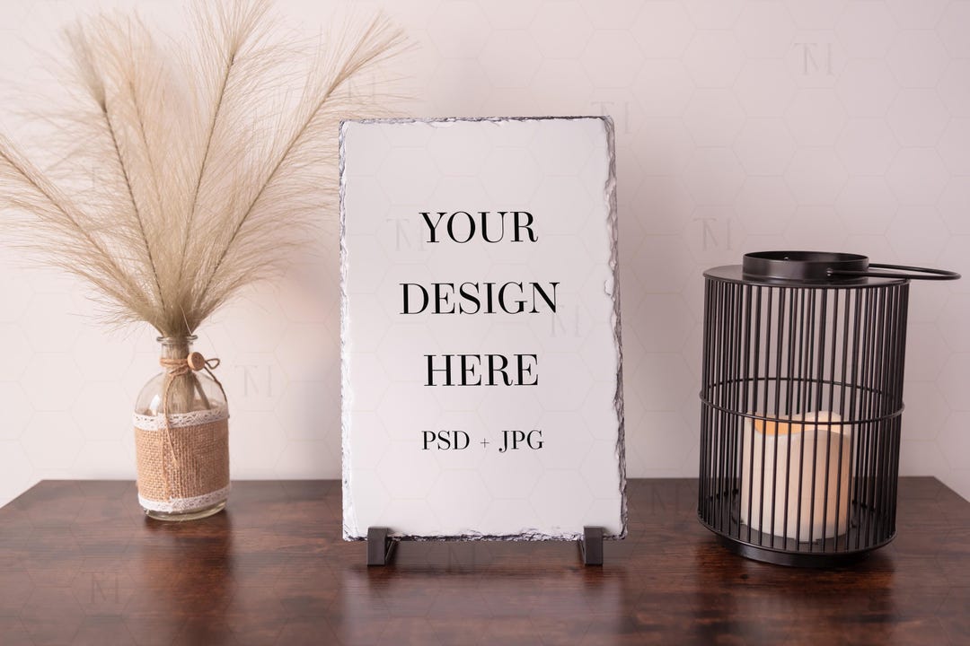 Vertical Slate Mockup, Photo Slate Mockups, Dye Sublimation Slate ...