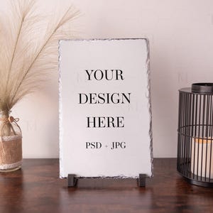 Vertical Slate Mockup, Photo Slate Mockups, Dye Sublimation Slate ...
