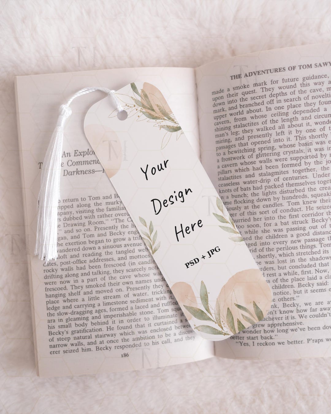 Smart Object Bookmark Mockup, PSD 2x6 Bookmark Mockup, Bookmark ...