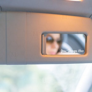 Car Mirror Mockup, Car Makeup Mirror Mockup, Car Sun Visor Mockup, Car ...