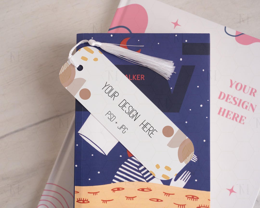 Tassel Bookmark Mockup PSD, Notebook Mockup, Smart Object Bookmark ...