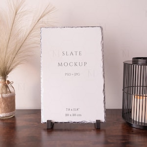 Vertical Slate Mockup, Photo Slate Mockups, Dye Sublimation Slate ...