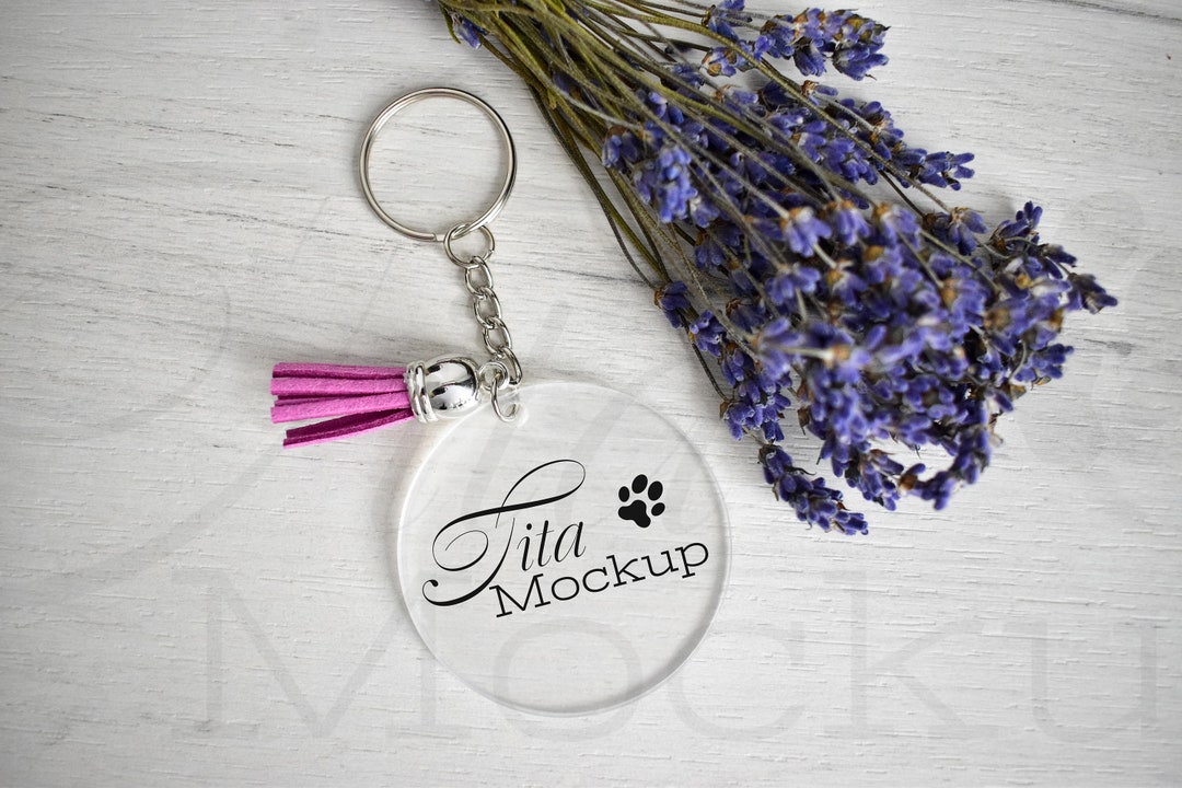 Acrylic Keychain Mockup, Keyring Mockup, Clear Acrylic Mockup - Etsy