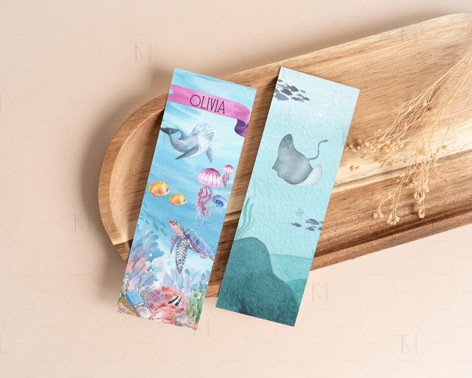 Double Bookmark Mockup PSD – 2x6 In - Etsy