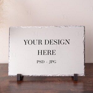 Slate Mockup, Rectangle Slate Mockup, Photo Slate Mockups, Sublimation ...