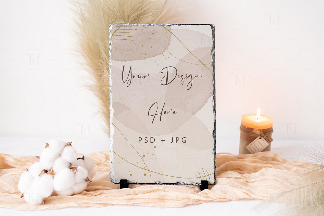 Slate Mockup, Vertical Slate Mockup, Photo Slate Mockups, Dye ...
