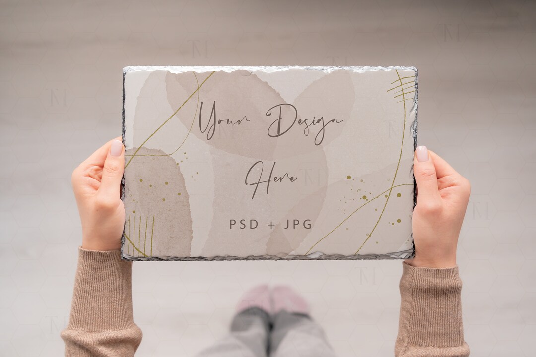 Slate Mockup, Rectangle Slate Mockup, Photo Slate Mockups, Dye ...