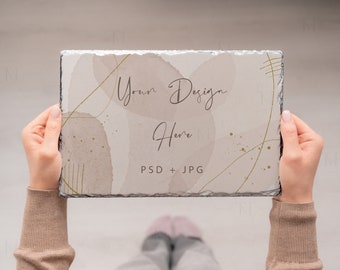 Slate Mockup, Rectangle Slate Mockup, Photo Slate Mockups, Dye ...