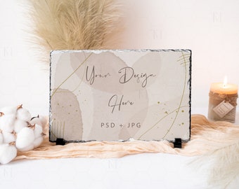 Slate Mockup, Rectangle Slate Mockup, Photo Slate Mockups, Dye ...