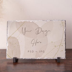 Slate Mockup, Rectangle Slate Mockup, Photo Slate Mockups, Sublimation ...
