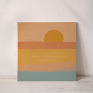 Square Canvas Mockup, PSD Canvas Mockup, Minimalist Wall Art Mockup ...