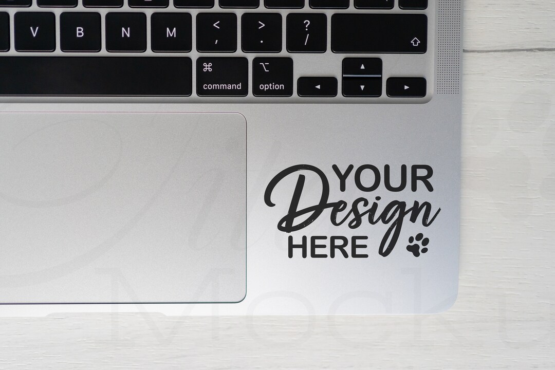 JPG Laptop Sticker Mockup, MacBook Mockup, Decal Mockup, Silver Laptop ...