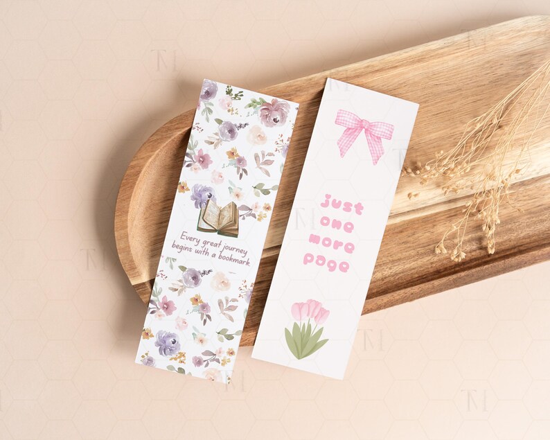 Double Bookmark Mockup PSD – 2x6 In - Etsy