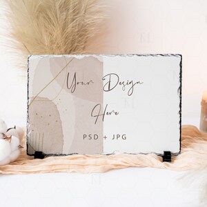 Slate Mockup, Rectangle Slate Mockup, Photo Slate Mockups, Dye ...