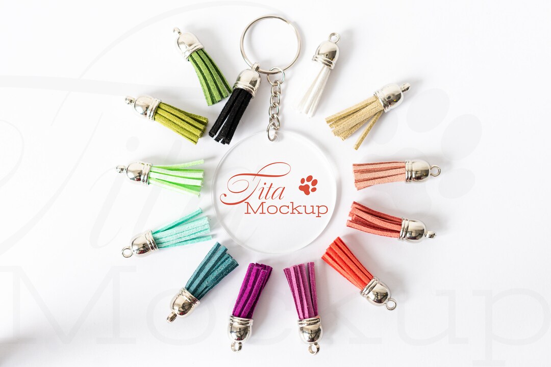 Acrylic Keychain Mockup, Keyring Mockup, Clear Acrylic Mockup - Etsy