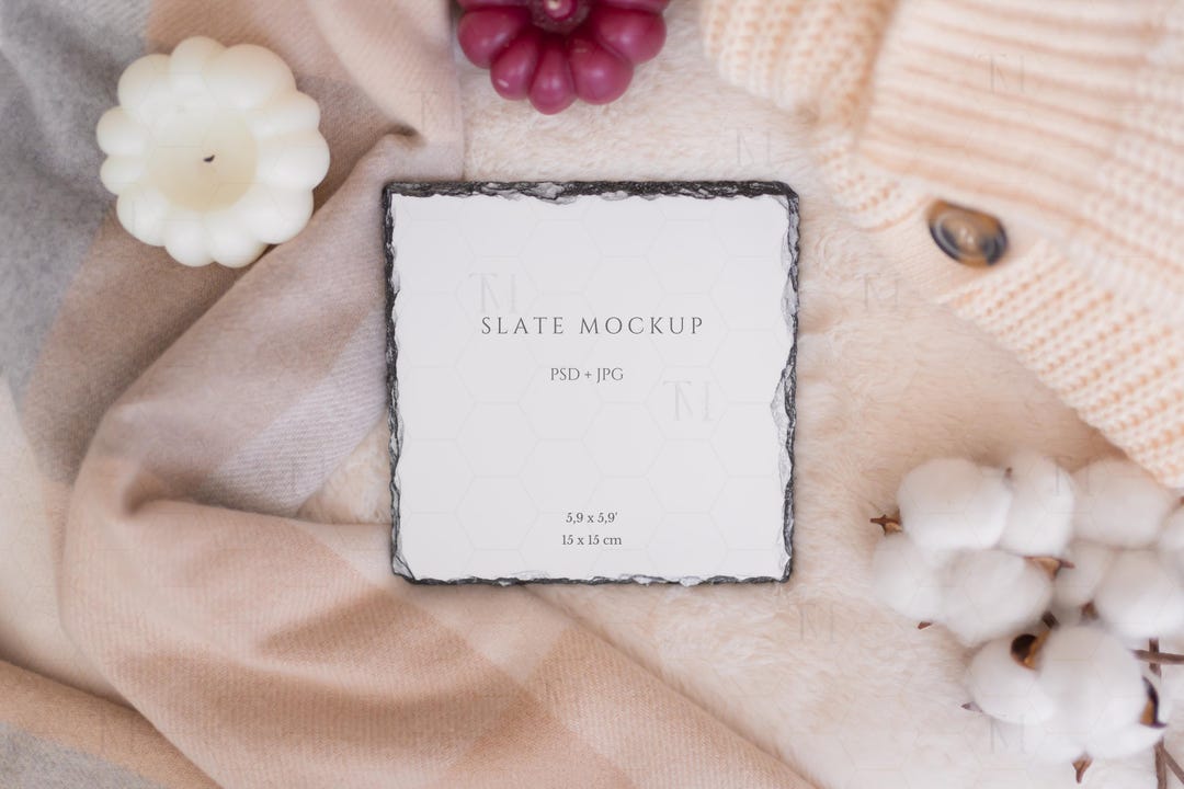 PSD Slate Mockup, Square Slate Mockup, Photo Slate Mockups, Dye ...