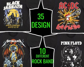 Rock Band T Shirt - Etsy
