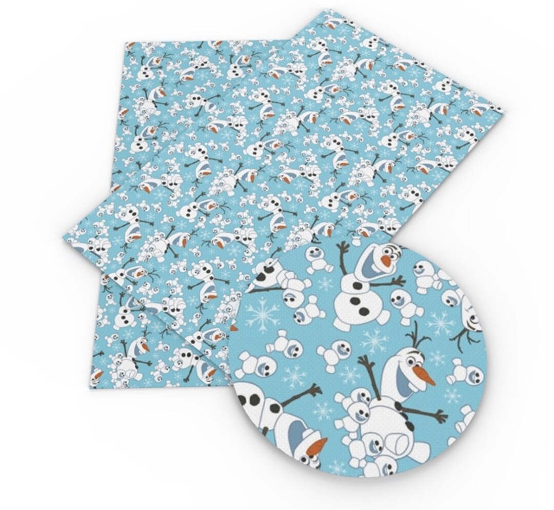 Frozen Olaf Character Poly Cotton Fabric Fat Quarter/half - Etsy