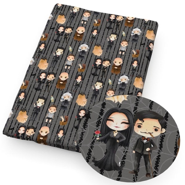 Wednesday Addams Cotton Fabric - Etsy