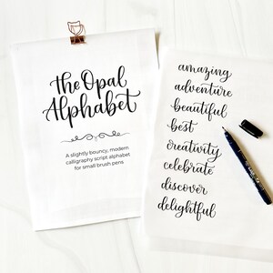 Modern Calligraphy Alphabet Practice Sheets | Printable Lettering ...