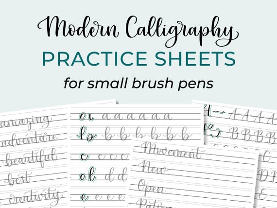 Modern Calligraphy Fonts Alphabet Printable
