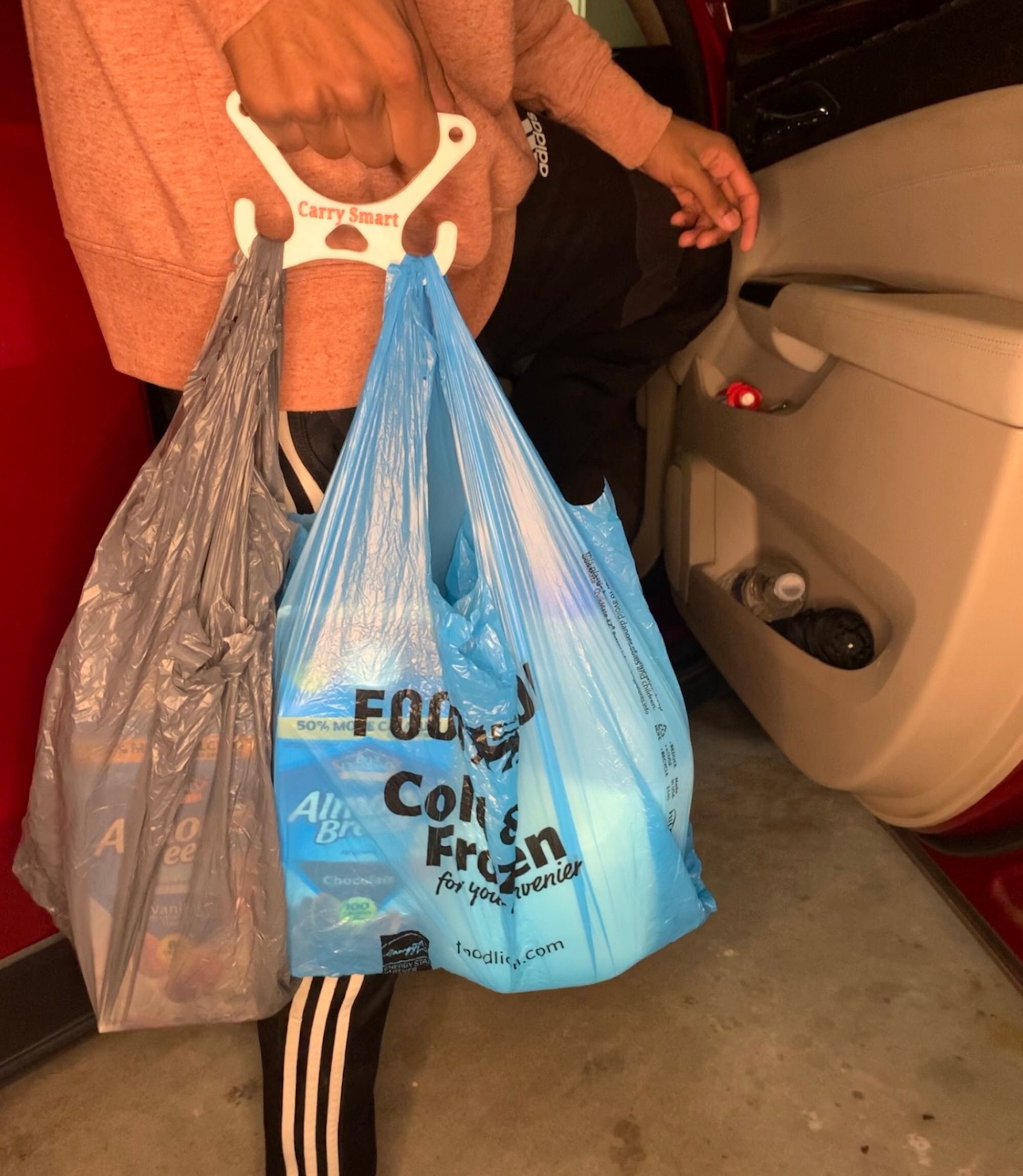 Carry Smart. All Purpose Grocery Bag Holder and Shopping Bag Carrying ...