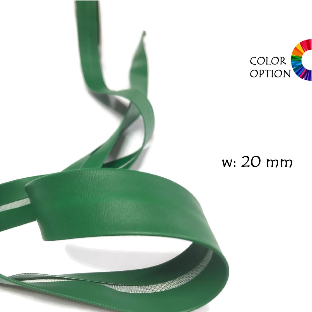 0,78-inch Leather Bias Tape - 20mm Leatherette Edge- Easy to Sew ...