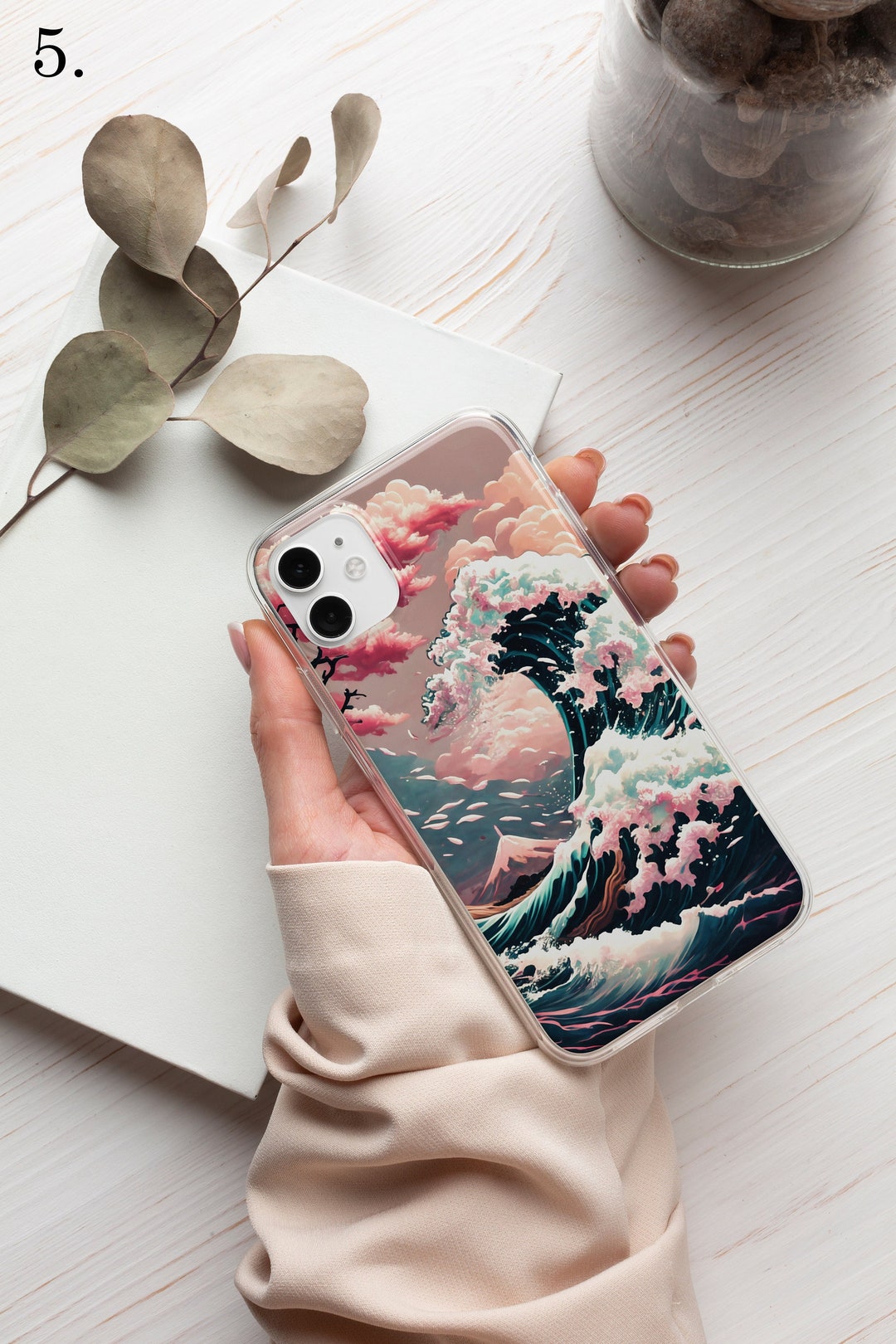 Japanese Wave Cute Kanagawa Great Wave Inspired Phone Cases Cover for ...