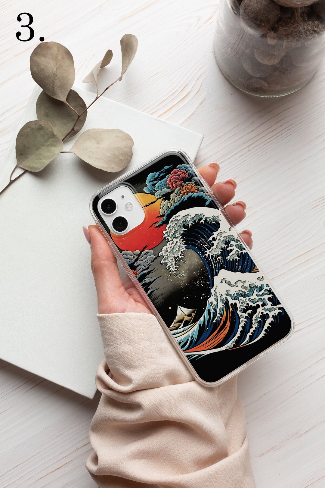 Japanese Wave Cute Kanagawa Great Wave Inspired Phone Cases Cover for ...