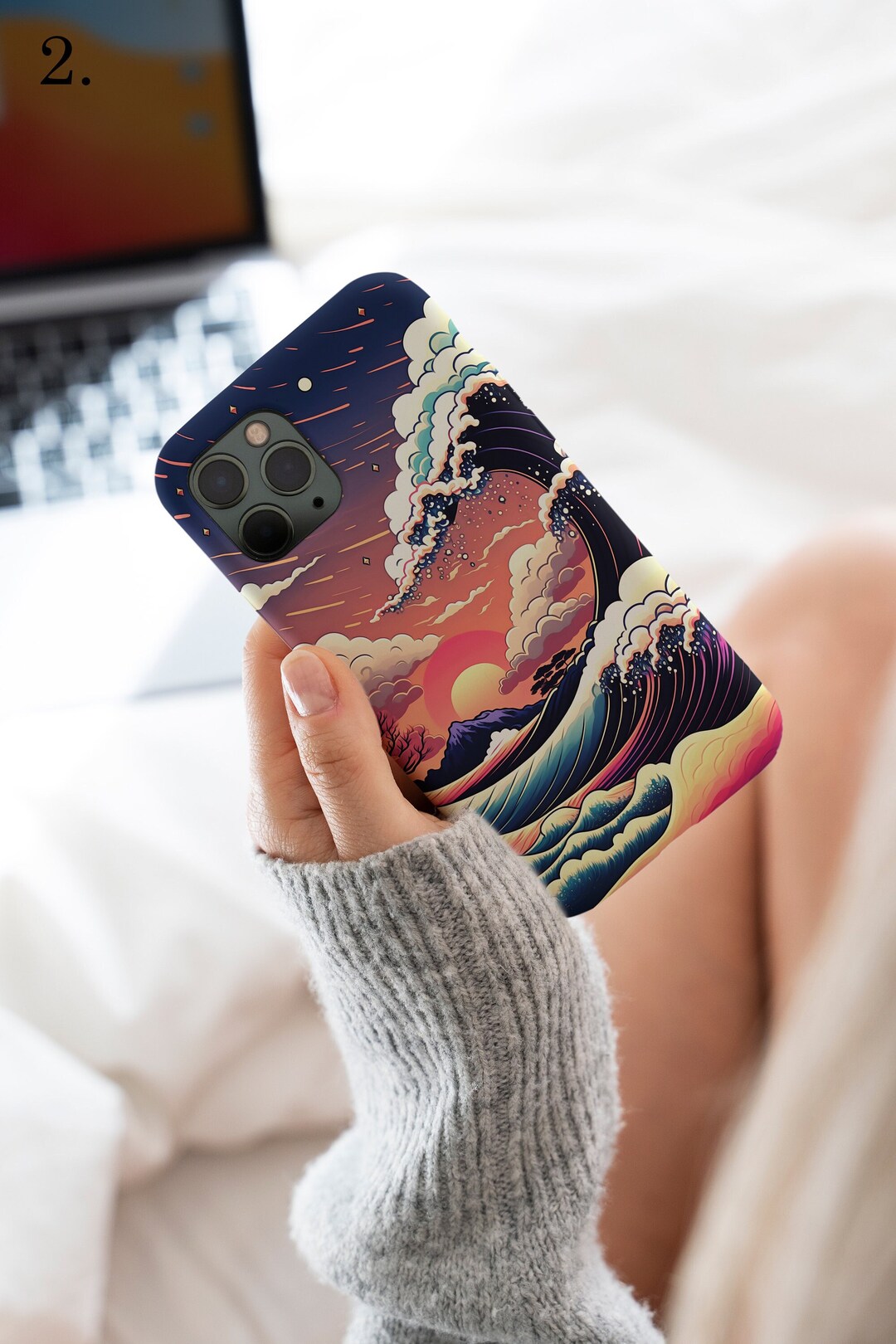 Japanese Wave Cute Kanagawa Great Wave Inspired Phone Cases Cover for ...