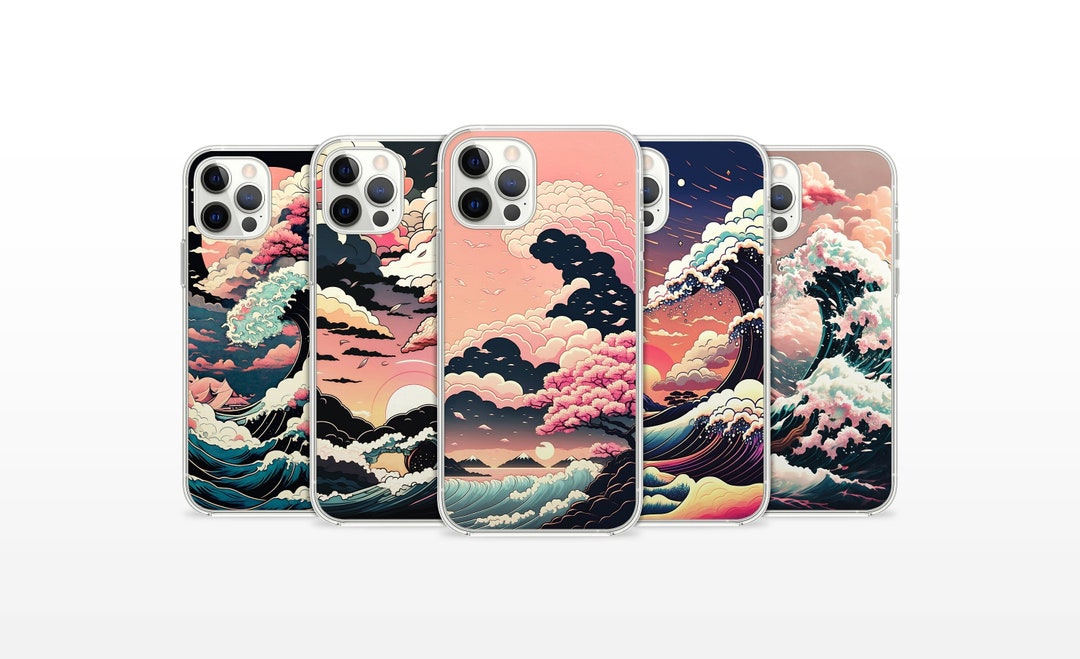 Japanese Wave Cute Kanagawa Great Wave Inspired Phone Cases Cover for ...