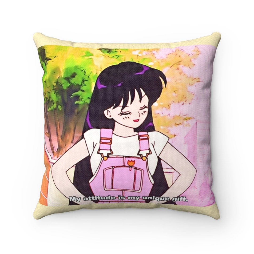 Sailor Mars Rei Hino Pillow Sailor Moon Pillow Yellow Anime - Etsy