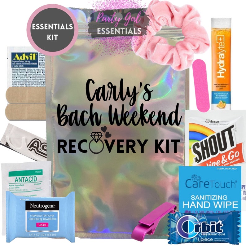 Personalized Bachelorette Hangover Recovery Kit - Etsy
