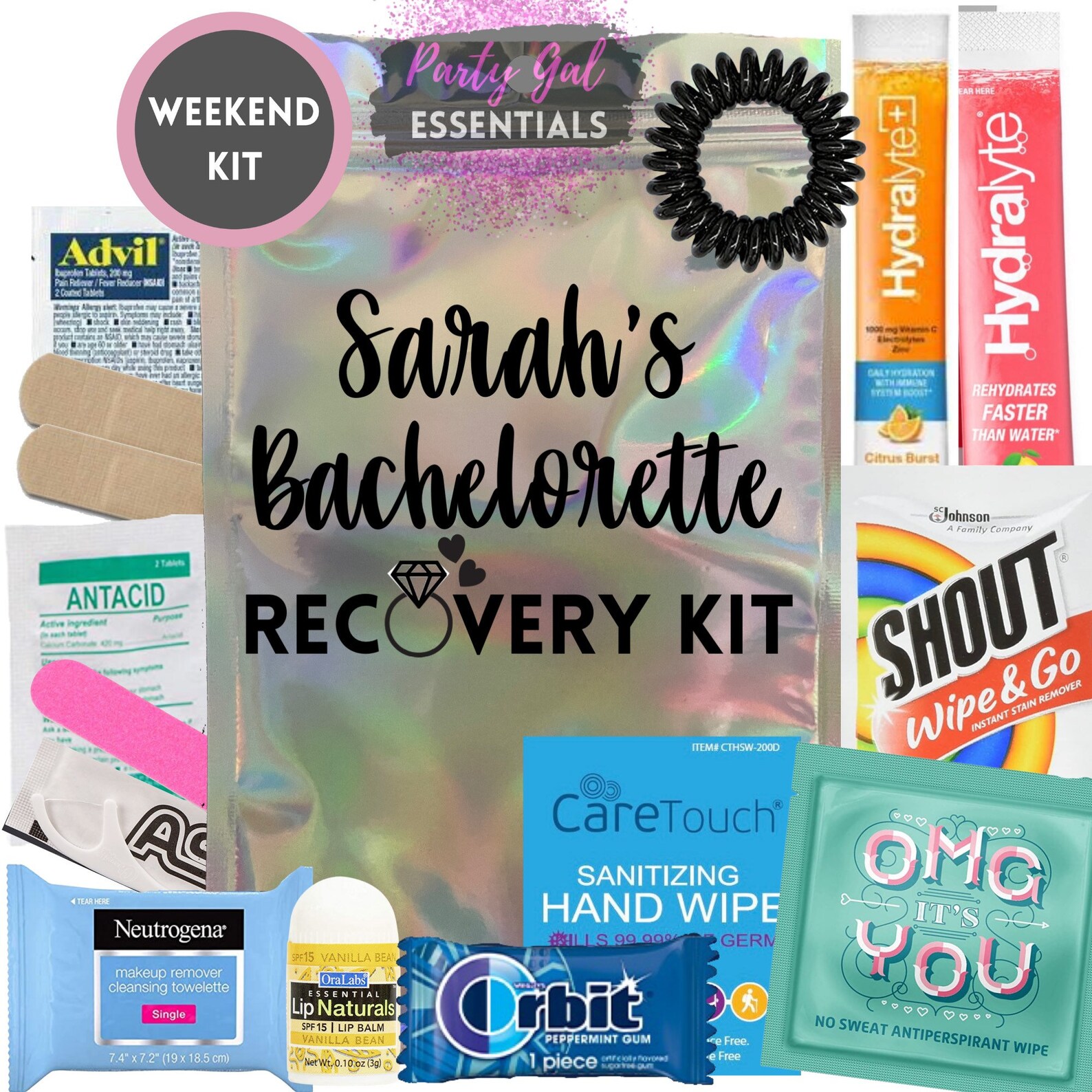 Personalized Bachelorette Hangover Recovery Kit - Etsy