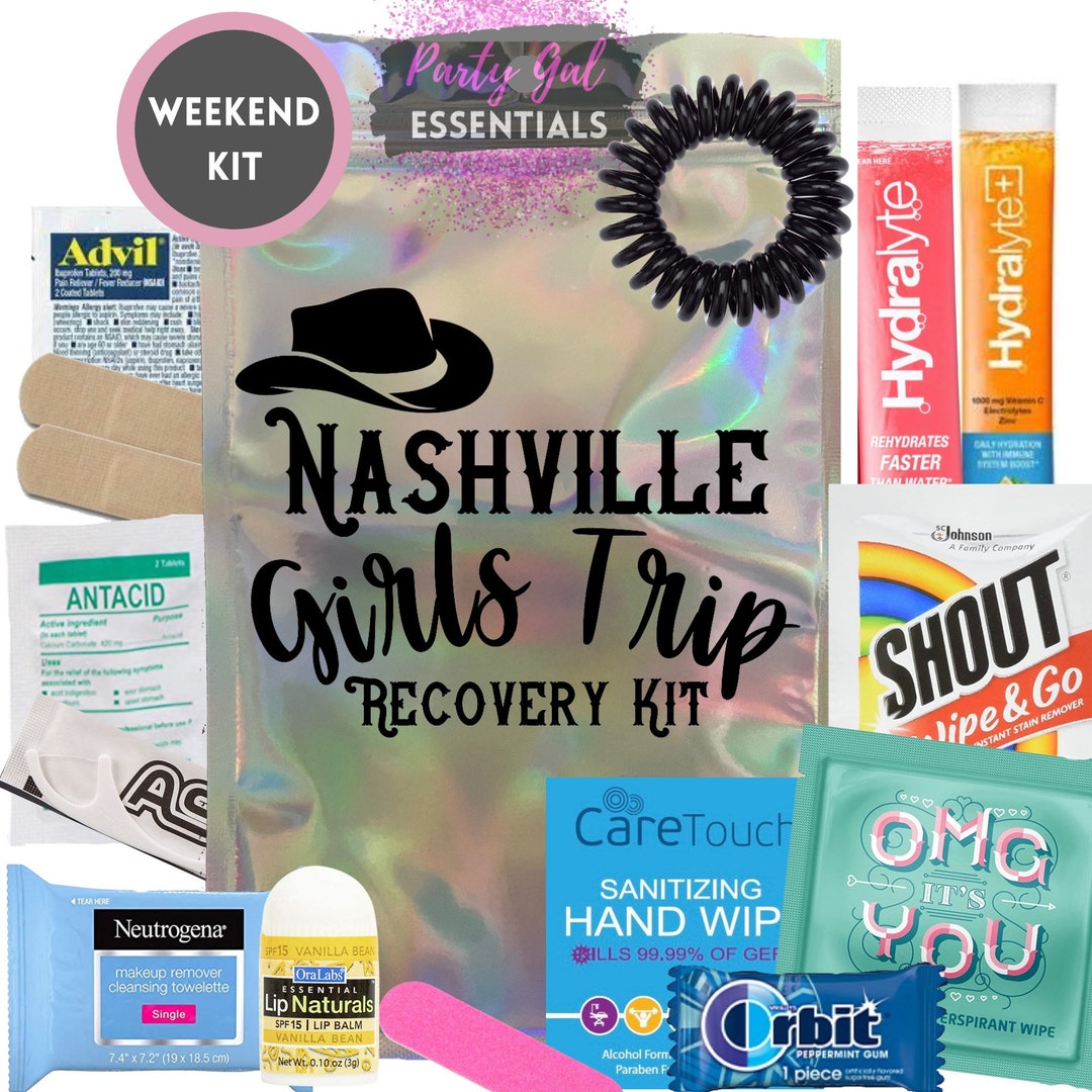 Nashville Girls Trip Hangover Recovery Kit Nashville Girls Weekend - Etsy