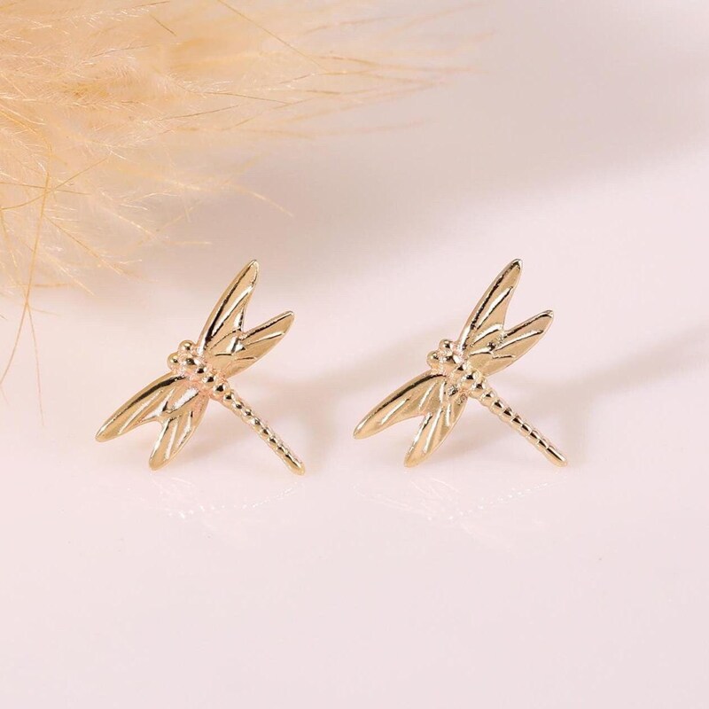 Dragonfly Studs - Etsy