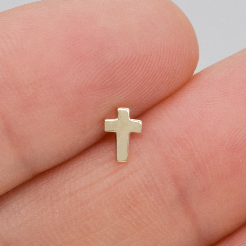 Flat Back Christian Earring - Etsy